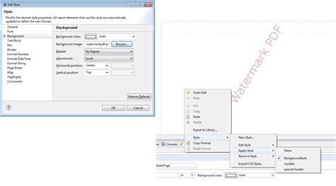 Html Background Watermark Image