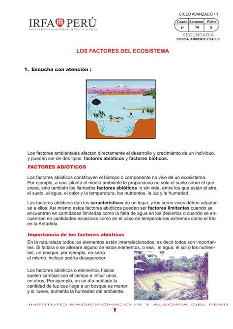Pdf Los Factores Del Ecosistema Dokumentips