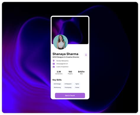 User Profile Ui 06100 Days Uiux Challenge By Nandini Shah On Dribbble