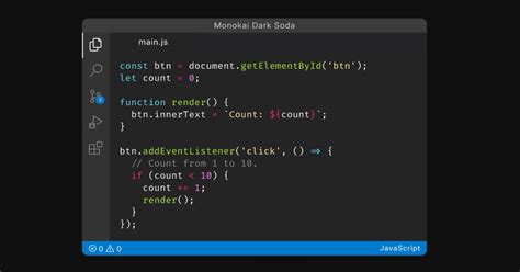 Monokai Dark Soda By Adam Caviness Vs Code Themes