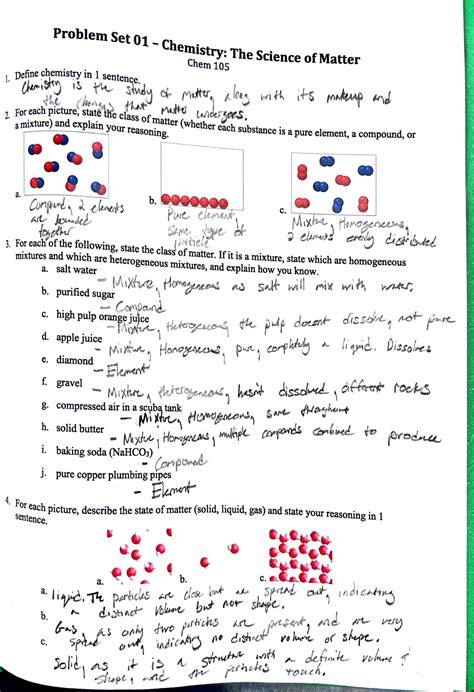 Gen Chemistry I Lab Problem Set 1 Problem Set Ot Cheinist Che Ry