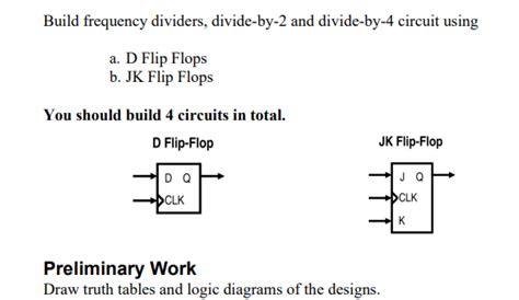 Solved Build Frequency Dividers Divide By 2 And Divide By