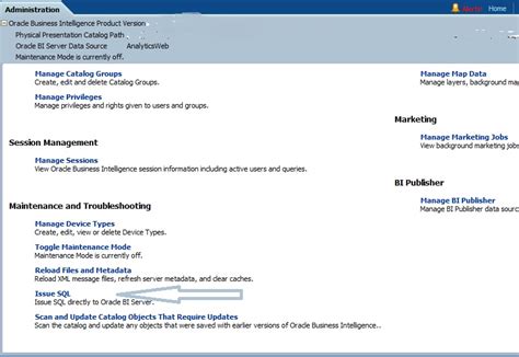 How To Clear The BI Server Cache Using Command Line Script Or Via The Issue SQL Page The Data
