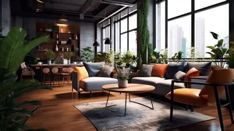 카페나 커피숍에서 아늑한 라운지의 3d 렌더링 인테리어 배경 가정 생활 하우스 룸 배경 일러스트 및 사진 무료 다운로드 Pngtree