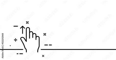 Scroll Down Index Finger Brush Tapping Sliding Scrolling Touch Cursor Arrow Sensor