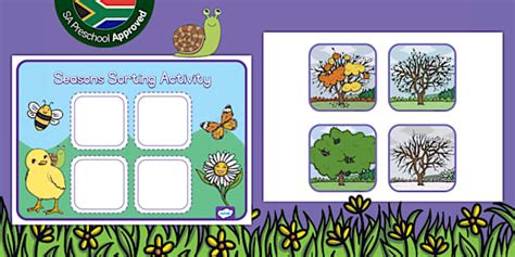 Seasons Sorting Activity Hecho Por Educadores Twinkl