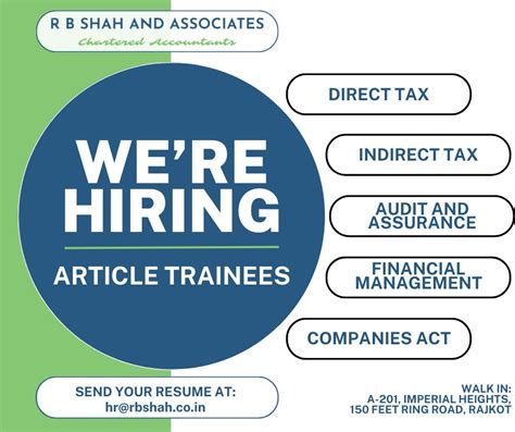 Rushabh Shah On Linkedin Articleship Rajkot Opportunity