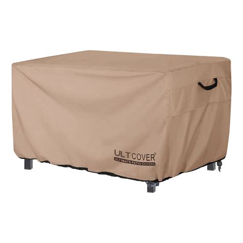 Ultcover Rectangular Gas Fire Pit Table Cover 42x24 Inch Waterproof Heavy Duty Firepit Cover For