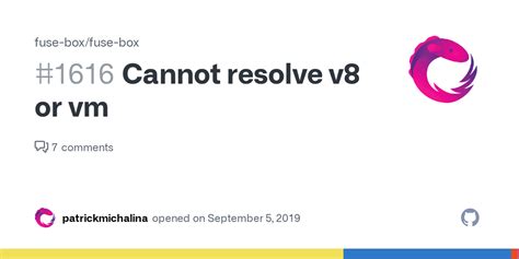 Cannot Resolve V8 Or Vm · Issue 1616 · Fuse Boxfuse Box · Github