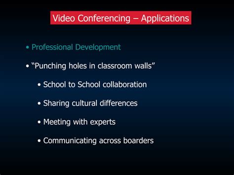 Video conferencing | PPT | Web Conferencing | Computer Software and Applications