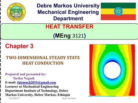 Two Dimensional Steady State Heat Conduction Pptx