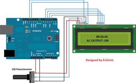 Lcd 220v Mains Timer Circuit Plug Png