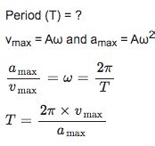 VI The Maximum Velocity Of A Particle Performing Linear S H M Is M S And Its Maximum