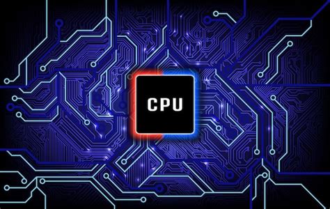 Premium Vector Abstract Technology Chip Processor Background Circuit Board And Html Code3d