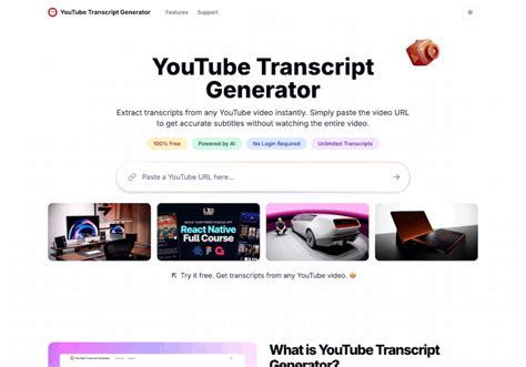 Youtube Transcript Generator
