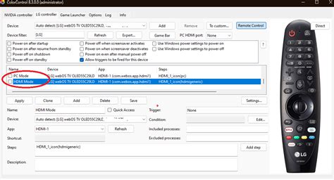 Command Line For HDMI PC Mode Switch Issue Maassoft ColorControl GitHub