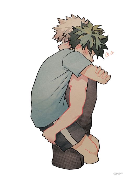 Midoriya Izuku And Bakugou Katsuki Boku No Hero Academia Drawn By