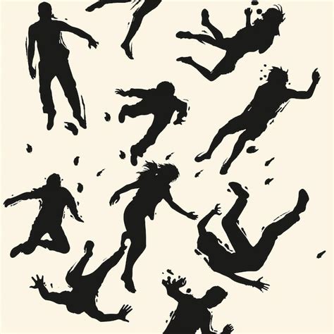 A Man Falling From Height Premium Ai Generated Image