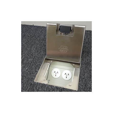 Stainless Steel Recessed Floor Outlet Box