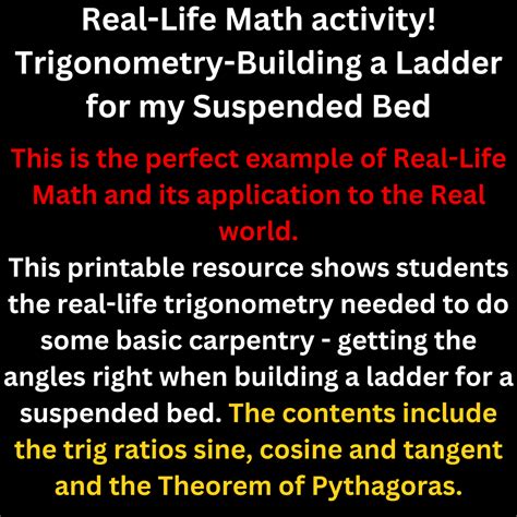 Real Life Trigonometry Building A Ladder For My Suspended Bed Made