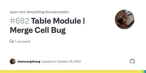 table module merge cell bug · issue 682 · open xml templating