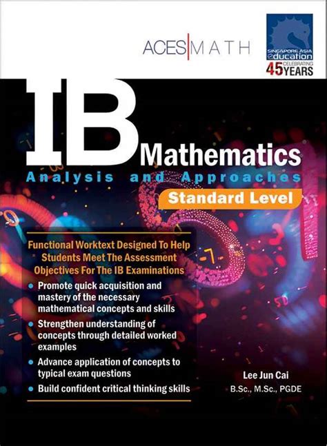 Ib Mathematics Analysis And Approaches Standard Level