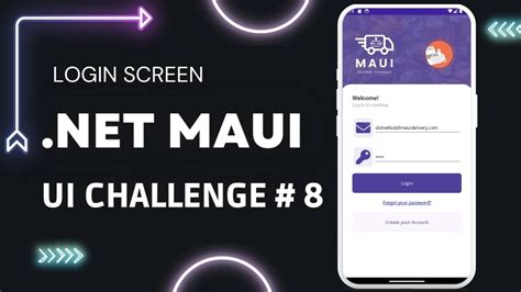 Net Maui Ui Challenge 8 Login Screen Youtube
