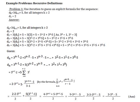 use iteration to guess an explicit formula for the