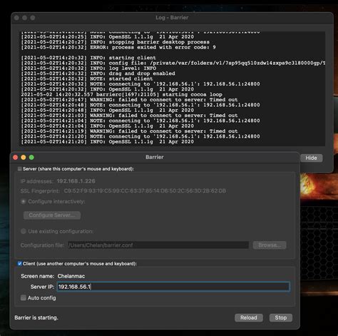 Macbook Stuck On Barrier Is Starting And Can Not Connect To Windows Pc · Issue 1154 · Input