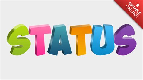 Status | Text Effect Generator