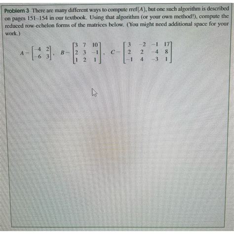 Solved Problem 3 ﻿there Are Many Different Ways To Compute