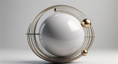 Premium Photo Dynamic Fusion Abstract Composition With Lines And Spheres