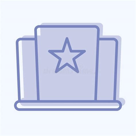Icon Hotel Suitable For Education Symbol Two Tone Style Simple