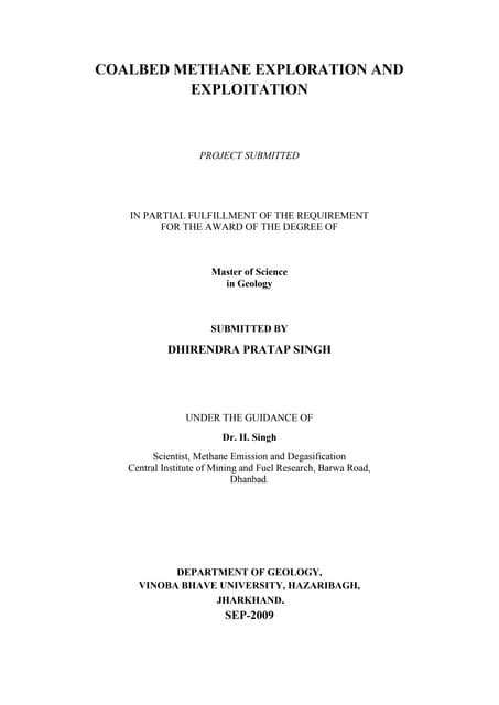 1 coalbed methane exploration and exploitation dps pdf chemistry