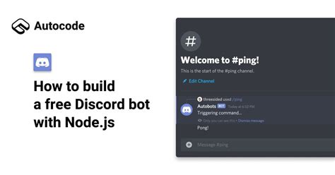 in depth tutorial how to build a free discord bot with node js and