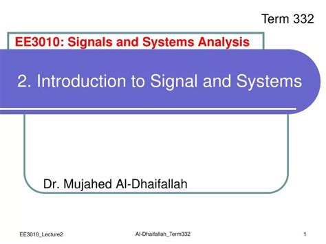 PPT 2 Introduction To Signal And Systems PowerPoint Presentation Free Download ID 2800676