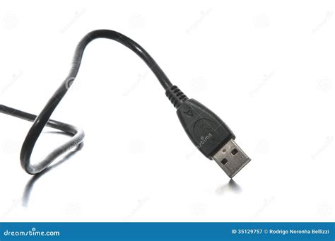 Universal Serial Bus USB USB Cable Stock Image Image Of Devices Black 35129757