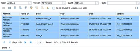 Locks Table In Event Editor—arcgis Roads And Highways Server Documentation For Arcgis Enterprise