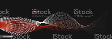 부드럽고 편안한 모양 벡터 추상적인 배경에는 흐르는 입자의 물결 움직이는 점의 곡선 빨간색과 검은색의 고요하고 부드러운 이미지가 있습니다 감소에 대한 스톡 벡터 아트 및