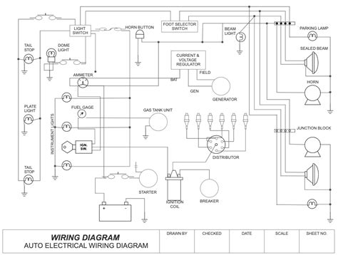 Electrical System Schematic Basic Wiring Of Fuselage Instru