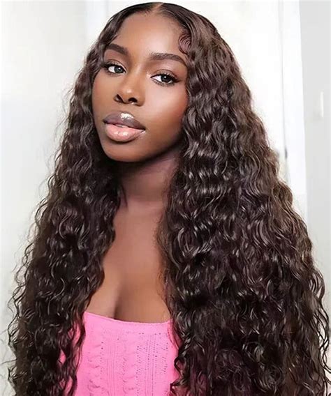 Wear And Go 5x5 Lace Closure Water Wave Chestnut 4 Dark Brown Glueless