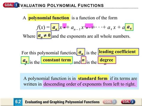 Evaluating And Graphing Polynomial Functions PPT Science