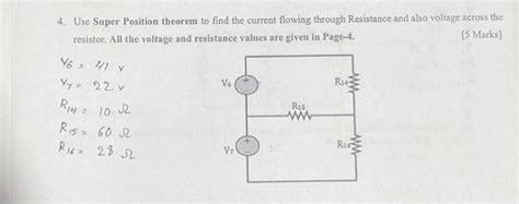 Solved Using Series Parallel Concept Find The Following Chegg