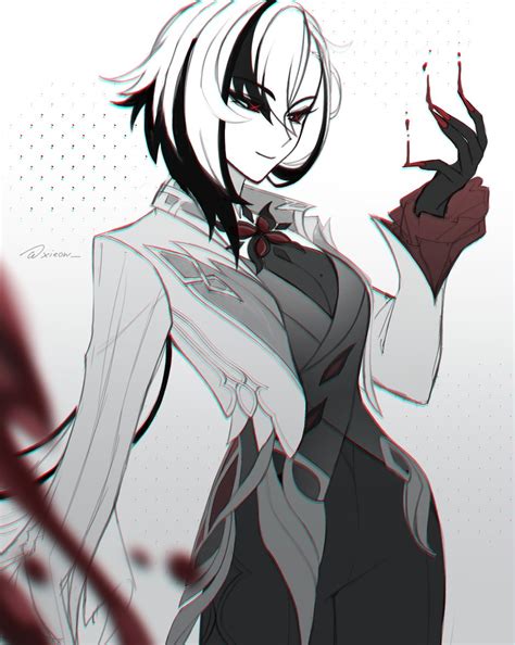 Arlecchino Genshin Impact Drawn By Xieow Danbooru