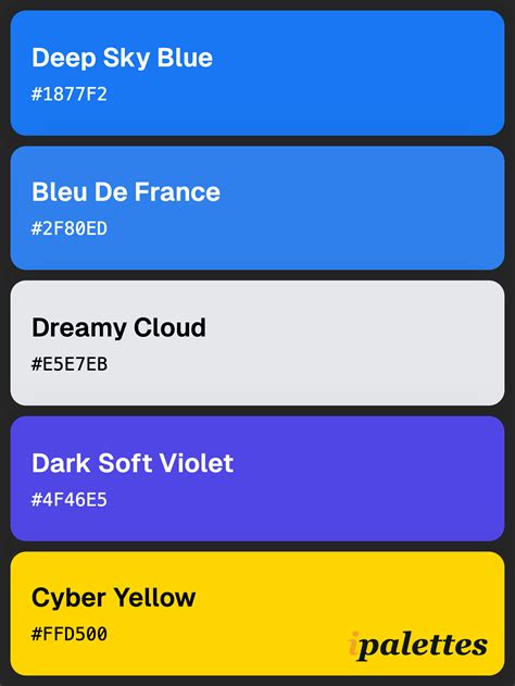 Tailwindcss Color Palette And Colors 1877f2 2f80ed E5e7eb 4f46e5