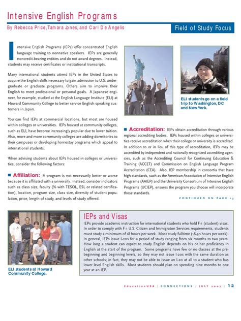 Overview Of Intensive English Programs Pdf English As A Second Or