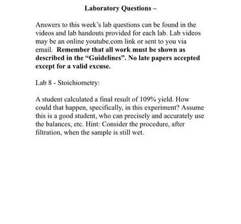 Solved Laboratory Questions Answers To This Week S Lab Chegg