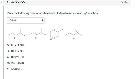 Solved Question Pts Draw The Transition State For The Chegg