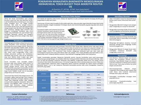 Penerapan Manajemen Bandwidth Menggunakan Hierarchical Token Bucket Pada