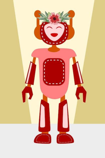 Premium Vector A Colorful Futuristic Robot Avatar Vector Set With